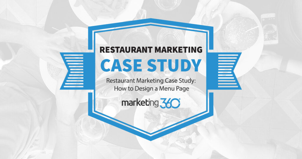 Restaurant Marketing Case Study: How to Design a Menu Page - Marketing ...