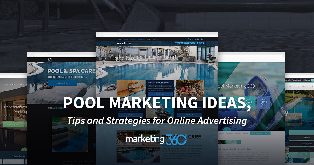 Pool Marketing Ideas, Tips and Strategies for Online Advertising ...