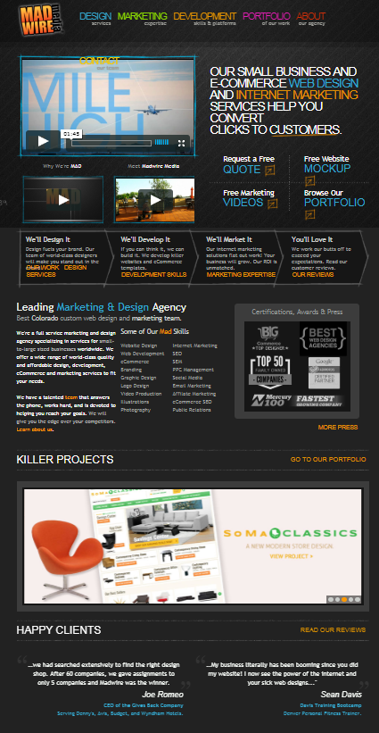 The Evolution of a Website (See the Changes in Madwire® and Marketing ...
