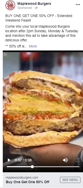 Facebook Ads for Restaurants - Examples and Tips from Marketing 360 ...