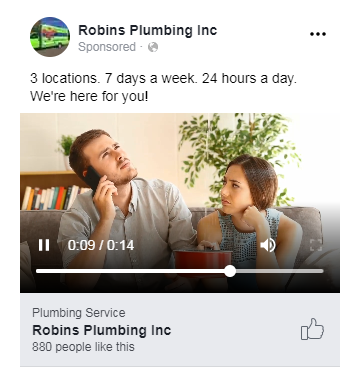 Facebook Ads for Plumbers - Examples and Tips from Marketing 360 ...