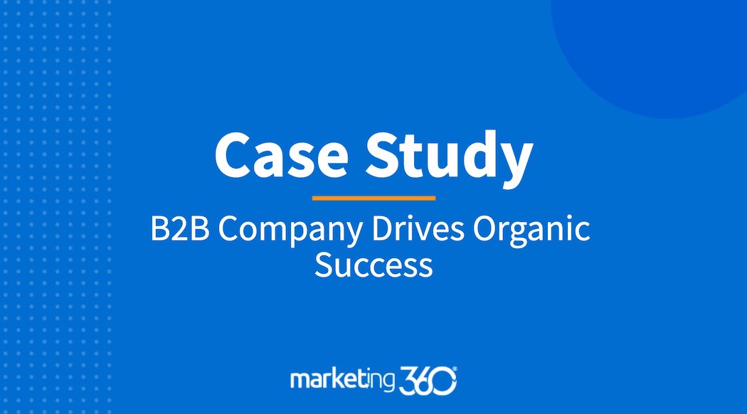 Case Study: B2B Company Drives Organic Success